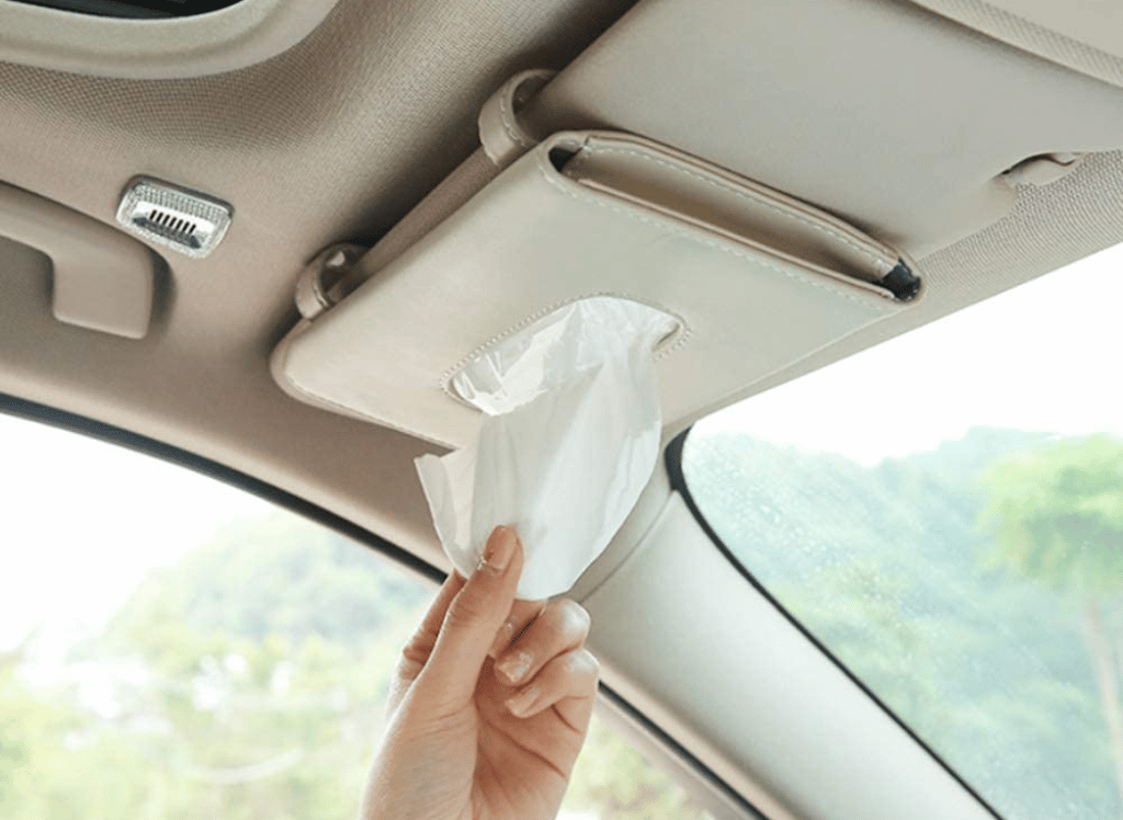 Always Keep a Tissue Close by with a Car Tissue Holder