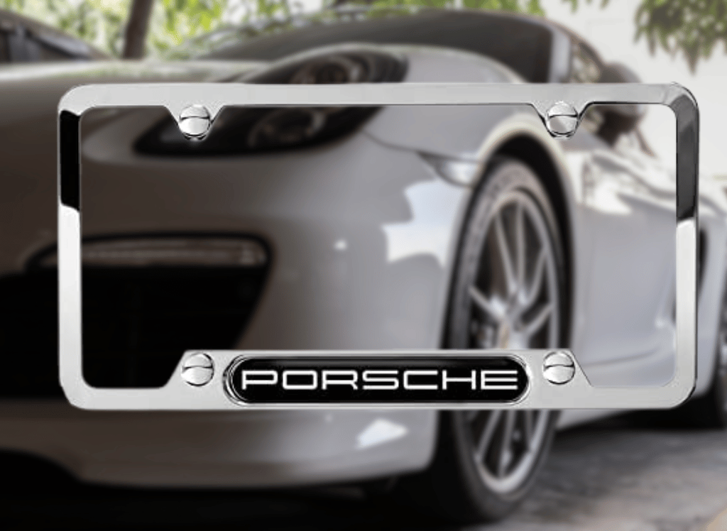 Make a Statement With a Porsche License Plate Frame