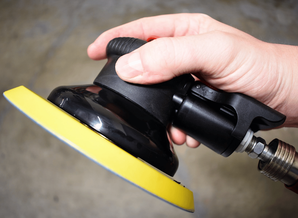 The Power and Precision of a Pneumatic Orbital Sander