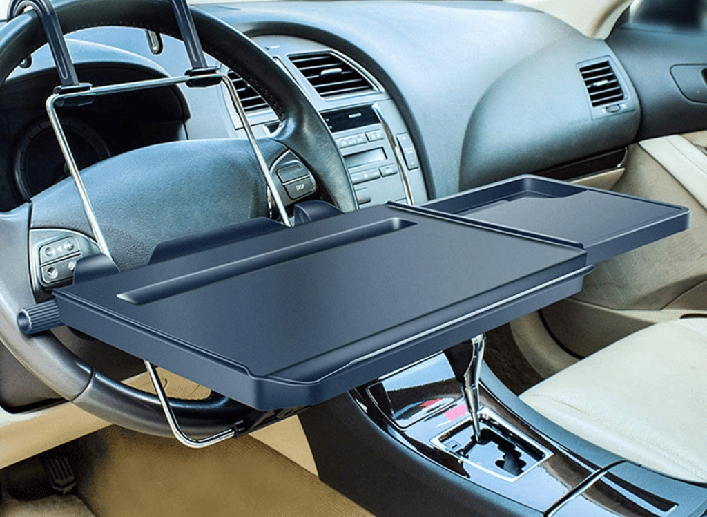 Work on the Go: Boost Productivity With a Steering Wheel Desk