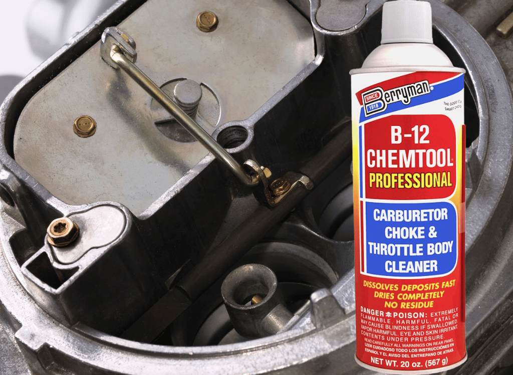 Clean It Up With a Can of Carburetor Cleaner