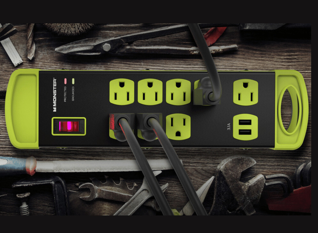 Maximizing Outlet Space With a Surge-Protected Power Strip