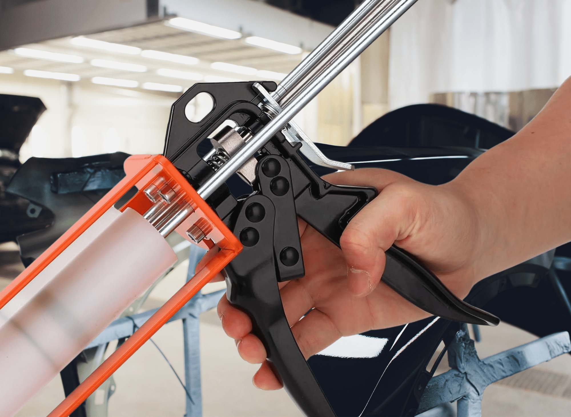 Durable Dual Cartridge Epoxy Gun for Precision Application