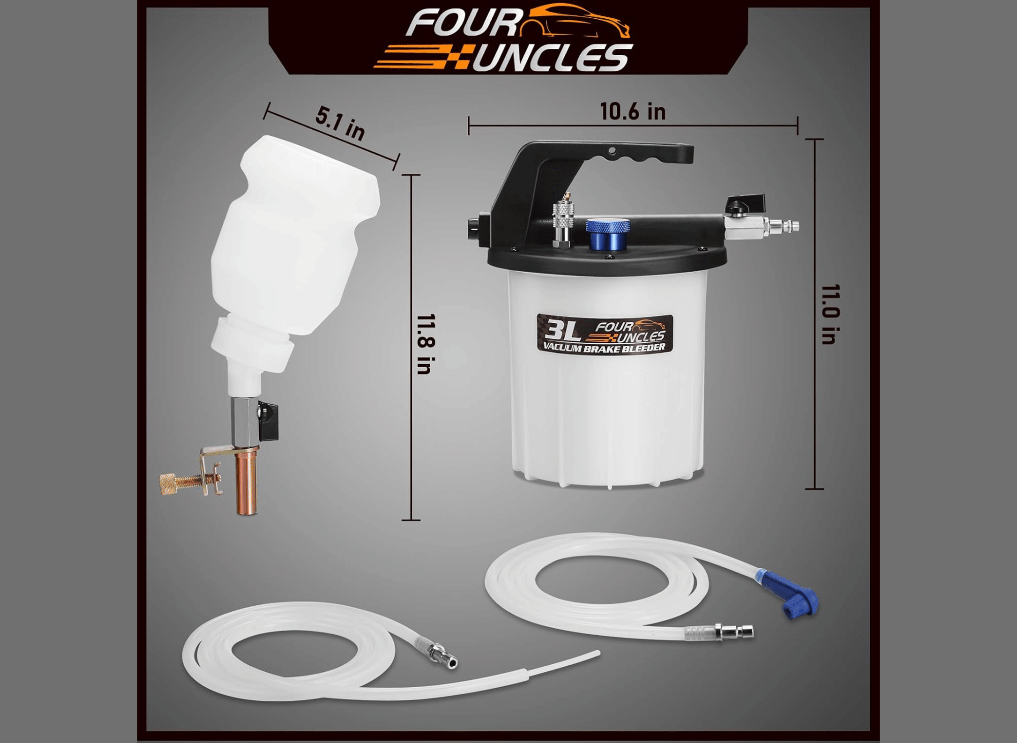 A FOUR UNCLES Brake Bleeder Will Simplify Brake Maintenance