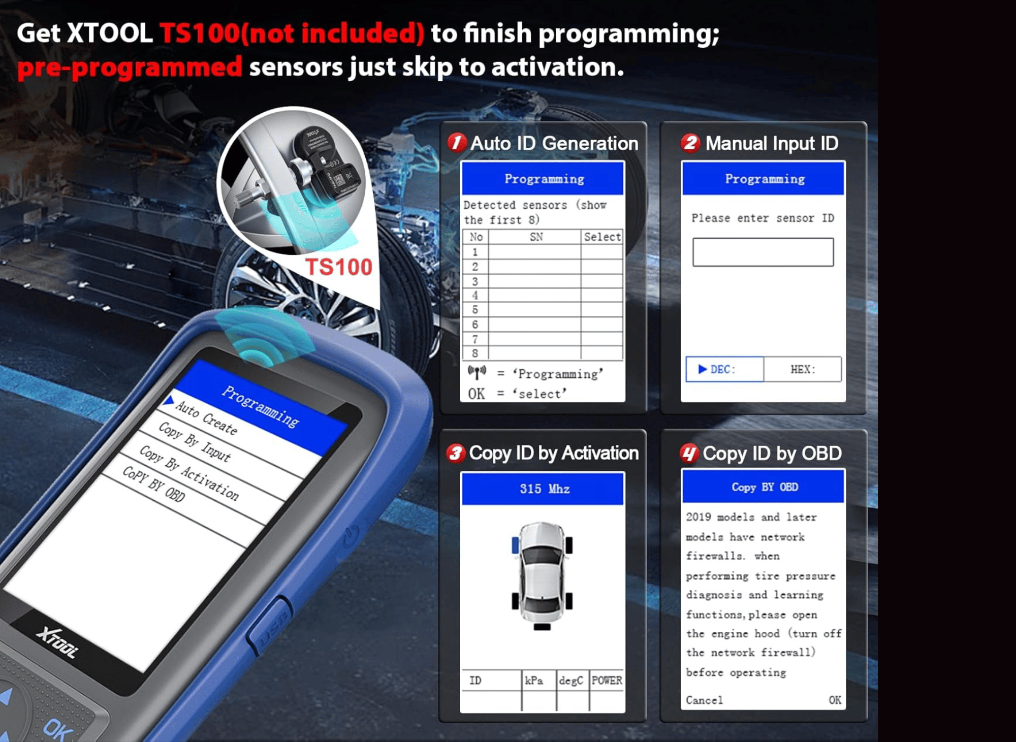 TP150 XTOOL TPMS Tool Is Your One-Stop Tire Solution