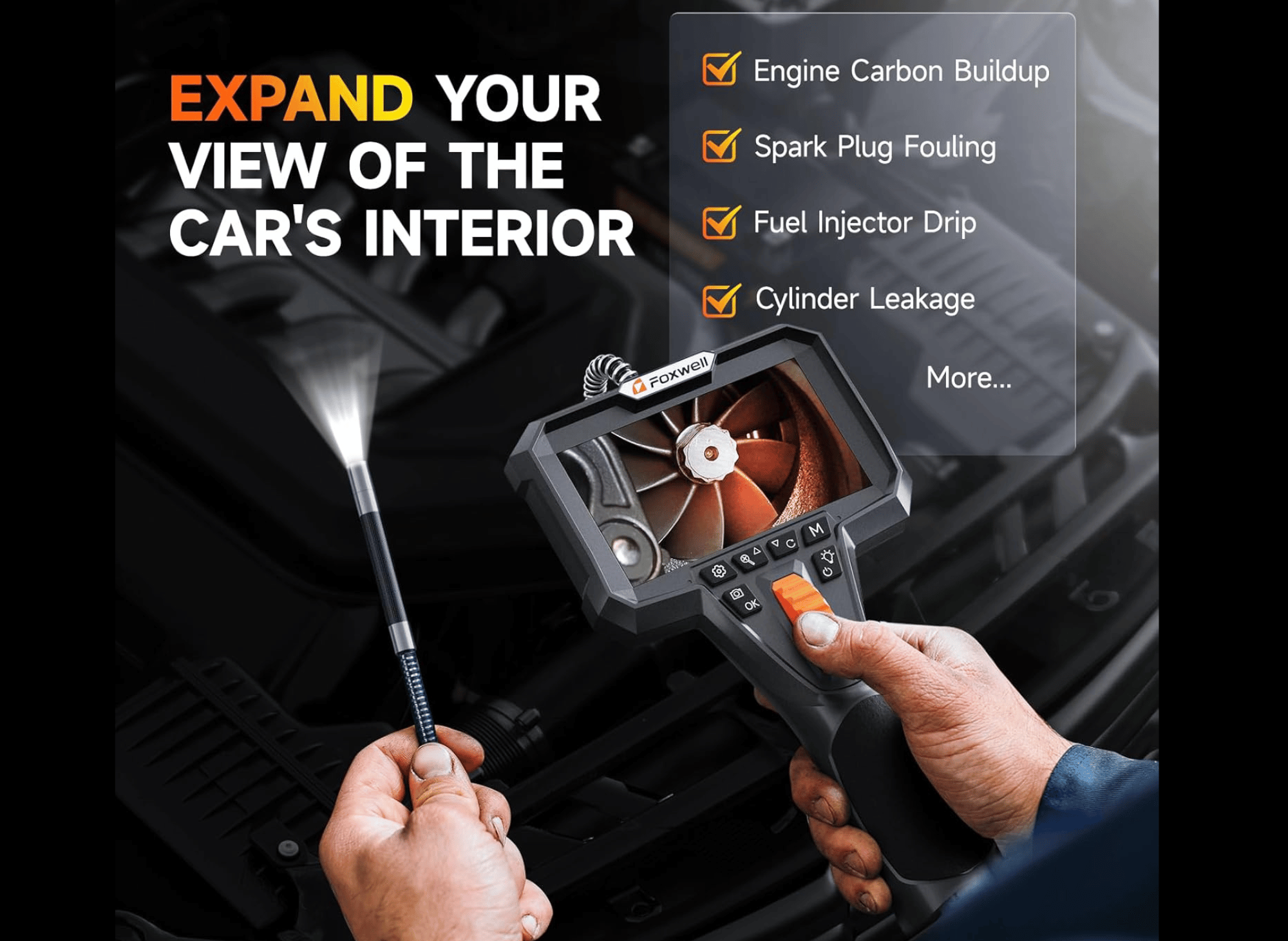 FOXWELL Borescope: The Ultimate Tool for Mechanics