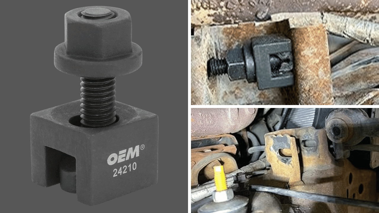 Upper Control Arm Knock-Out Tool For Alignment Adjustments