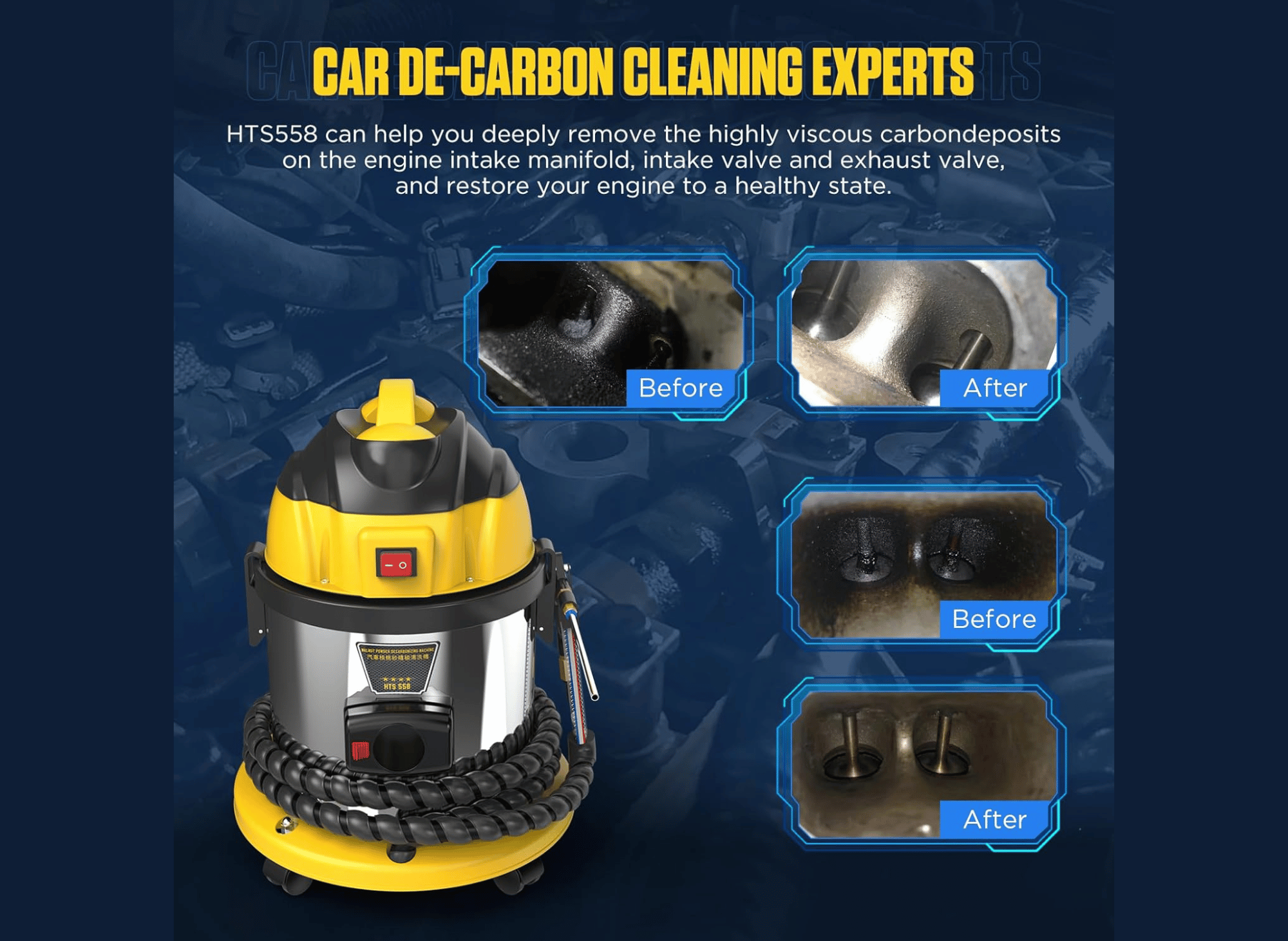 Walnut Blasting Machine For Intake And Valve Cleaning