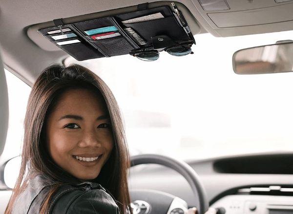 A Car Visor Organizer to Keep Your Accessories Handy