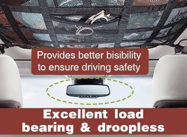 Get Organized with a Car Ceiling Cargo Net