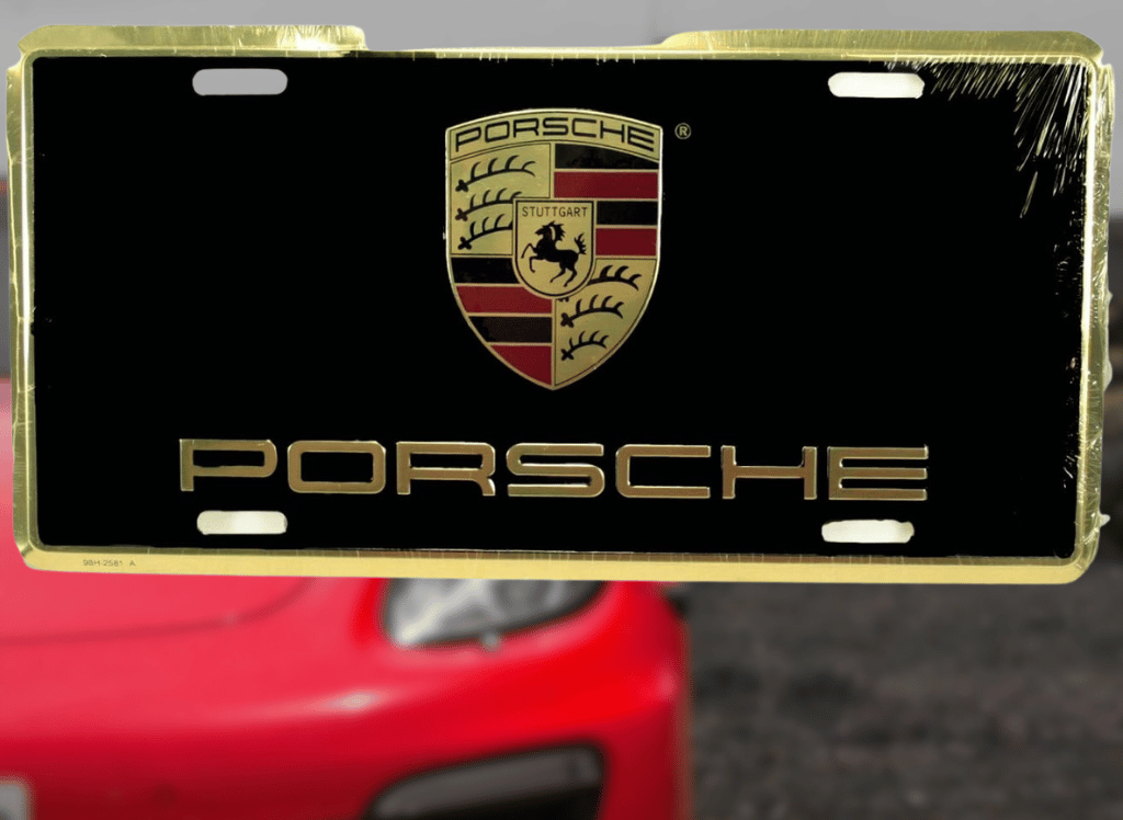 Make a Statement With a Porsche License Plate Frame