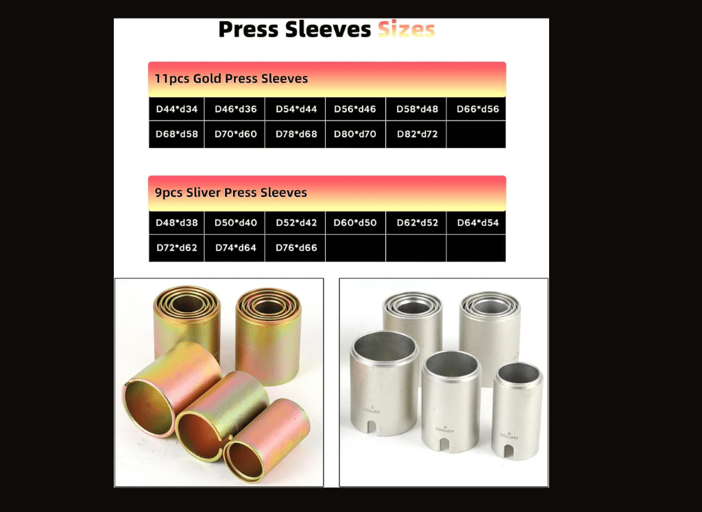 Press And Pull Sleeve Kit: Service Bearings And Bushings