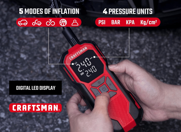 Craftsman Tire Inflator for Roadside Emergencies and Daily Use